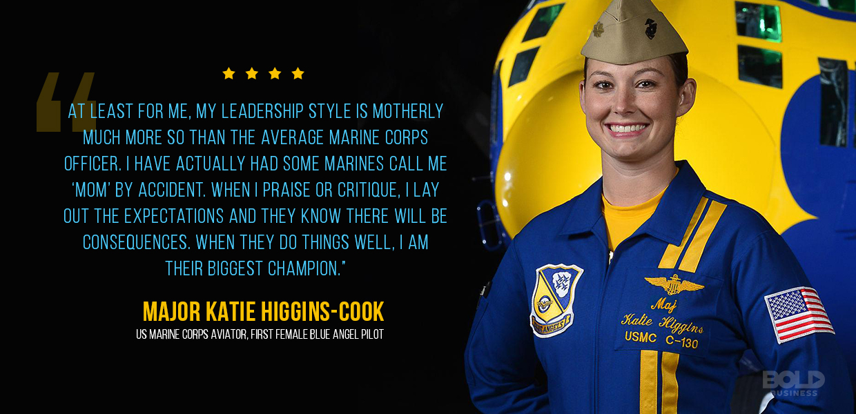 First Female Blue Angels Pilot Katie Higgins Cook And Her Leadership